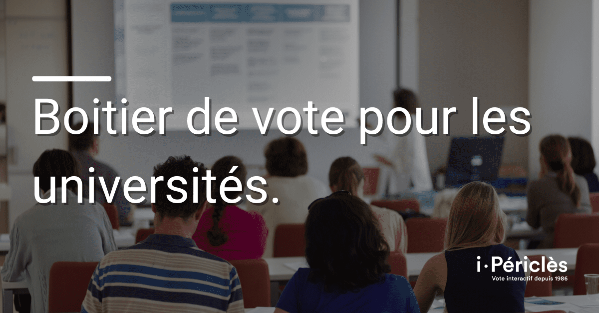 Voting boxes for universities - i-Périclès