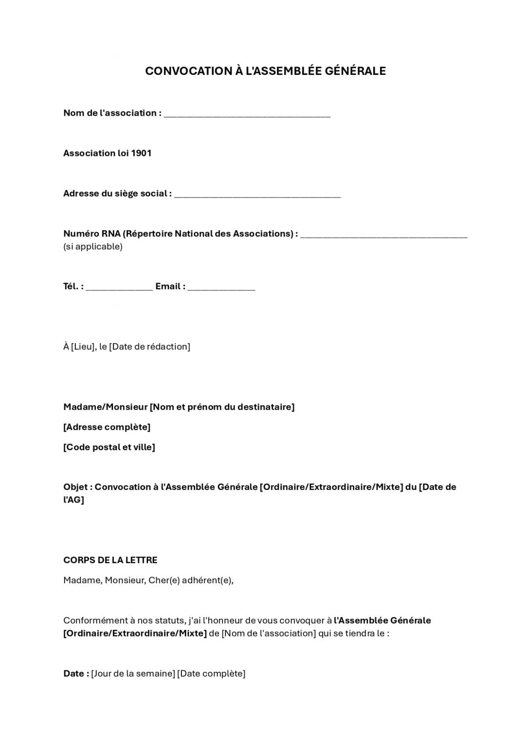 Convocation à l’assemblée générale d'une association : Guide complet - i-Périclès